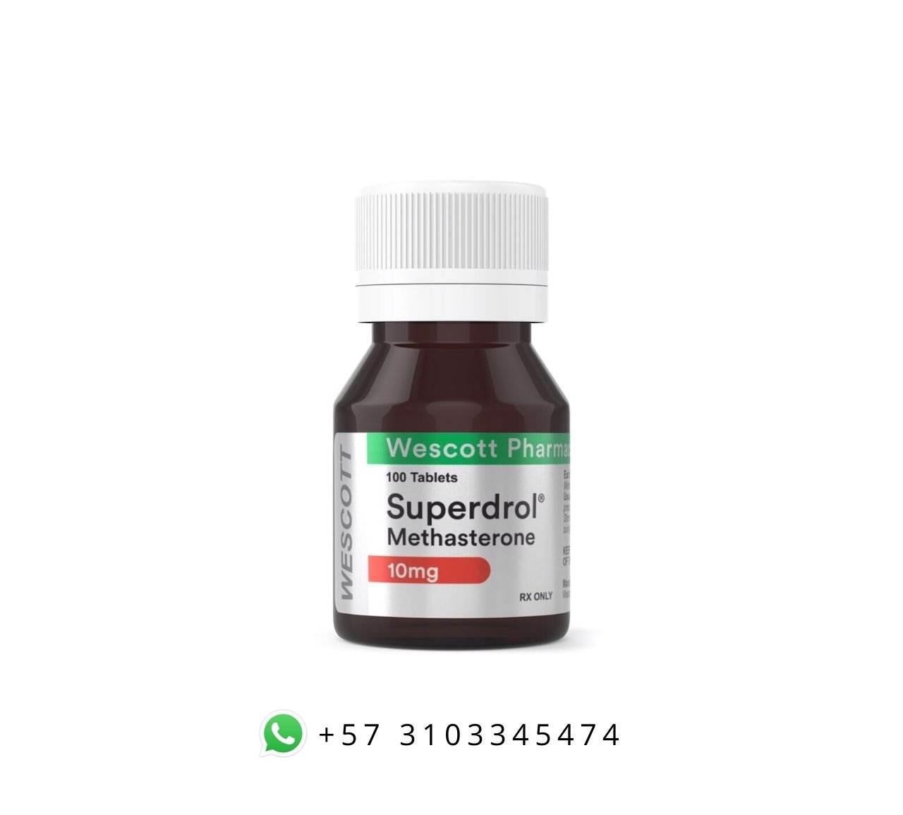 SUPERDROL - 10 mg / 100 Tabletas - Tiendaesteroides.com